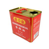 China DADI 2 Liters 0.53 Gallons Olive Oil Cans, 67.6 Oz Edible Oil Can Rectangle Food Oil Can for sale