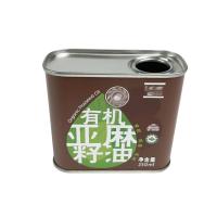 China DADI 500ml Coconut Oil Tin Can Linseed Food Oil Can Support Customized Tin Packaging for sale