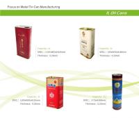 China DADI Easy Open Food Oil Can, Tin Oil Container 1L Tinplate Rectangle Vegetable Oil Tin for sale