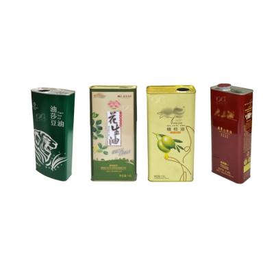 China DADI 1.5L 1.6L Olive Oil Tin Can Food Oil Can Food Grade Anti Leakage Olive Tin Container for sale