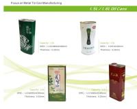 China DADI 1.5L 1.6L Olive Oil Tin Can Food Oil Can Food Grade Anti Leakage Olive Tin Container for sale