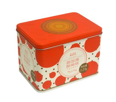 China Stackable Square Candy Tin Box Space-Saving Metal Storage Container for Bulk Candy Jelly Baby Food Wholesale Export for sale