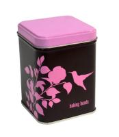 China Stackable Square Candy Tin Box Space-Saving Metal Storage Container for Bulk Candy Jelly Baby Food Wholesale Export for sale