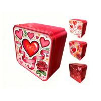 China CMYK PMS UV Full-Surface Printed Square Candy Tin Box Screw Cap Container for Gourmet Bakery Display Packaging for sale