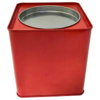 China Leak-Proof Square Candy Tin Box Airtight Silicone Gasket Food Container for Nuts Cookies Export Shipping for sale