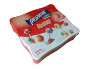 China Custom Printed Rectangular Candy Tin Box Food Grade Square Metal Container for Hard Candy Lollipop Storage Packaging for sale