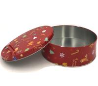 China DADI Customized Small Round Fruit Candy Tin Box for sale