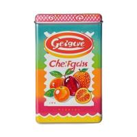 China DADI Hard Candy Tin Box Fruit Candy Tins  Empty Metal Candy Boxes for sale