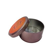 China 2oz 4oz 8oz 16oz Tin Candle Can Box Empty Metal Tinplate Round Container Seamless Cream Green Purple Black Pink Candle Tin Jars for sale