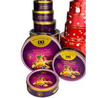 China New Arrivals Food Use-Wholesale Customizable Luxury Metal Tin Cans Containers Cookie Red Tinplate Empty Tin Boxes for sale