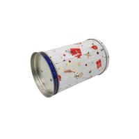 China Round Canister  Musical Tin Box Tinplate Cylinder Storage Jar for Wedding Valentine's Day Christmas Halloween Gift Packaging for sale