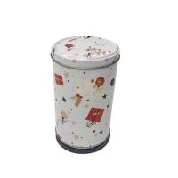 China Round Canister  Musical Tin Box Tinplate Cylinder Storage Jar for Wedding Valentine's Day Christmas Halloween Gift Packaging for sale