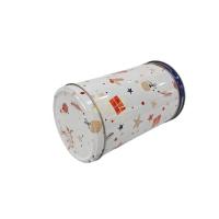 China Round Canister  Musical Tin Box Tinplate Cylinder Storage Jar for Wedding Valentine's Day Christmas Halloween Gift Packaging for sale