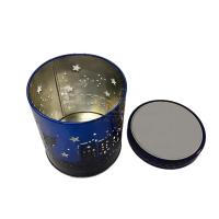 China Latest Hot Sales Two-Way Use Tinplate Food Packaging Hollow Design Tin Box for Creative Lampshades  Gift Food Canisers Wholesale for sale
