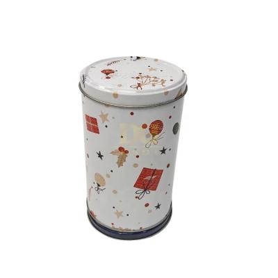 China Round Metal Tin Can Airtight Seal Decorative Container for Tea Coffee Chocolate Candy Storage for sale