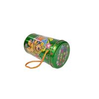China Custom Printing Pattern Weaving Handle Children Day Birthday Party Gift Box Tall Cylinder Metal Tins for Candy Cookies for sale
