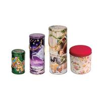China Custom Printing Pattern Weaving Handle Children Day Birthday Party Gift Box Tall Cylinder Metal Tins for Candy Cookies for sale