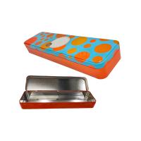 China Factory Wholesale Custom Stylish Empty Rectangular Storage Tin Box Hinge Lid for Pencil Case Tool Case Chocolate Packaging for sale