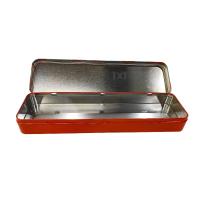 China Factory Wholesale Custom Stylish Empty Rectangular Storage Tin Box Hinge Lid for Pencil Case Tool Case Chocolate Packaging for sale