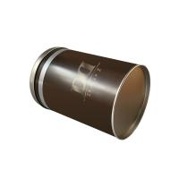 China Free Sample Four-color Printing CMYK Double Lid Cans Round Shape 0.23mm Thickness Snack Tin Can Box OEM ODM Tin Packaging for sale