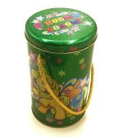 China DADI Customized Round Tin Cans With Handle to Pack Candy , Cookie , Biscuit , Chocolate and so on for sale