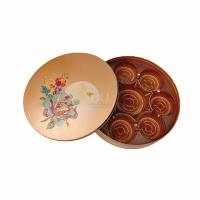 China 260xH68mm 280xH48mm 340xH58mm Tinplate Metal Box Food Grade Pastries Baklava Butter Cookie Cake Tin Can  Packaging Box with Lid for sale