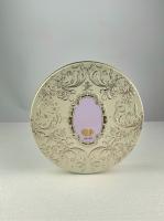 China Custom Emboss Round Tin Box for Cookie Biscuit Gold Metallic Silver Color for sale