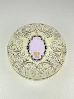 China Custom Emboss Round Tin Box for Cookie Biscuit Gold Metallic Silver Color for sale