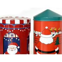 China Food Grade Tin Can Rotatable Music Tin Box Custom Christmas Promotion New Year Gift Packaging for Chocolate Candy Sweet Cookies for sale