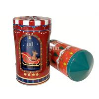 China Custom Printed Metal Music Box Rotating Tin Can Decorative Tin Packaging for Food Gifts Christmas & Seasonal Promotions for sale