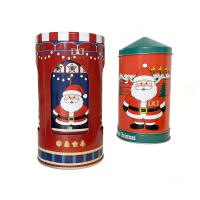 China Luxury Rotating Double-layered Tin Music Box Food Gift Sets OEM Decorative Tin Can Christmas Special Occasions Metal Packaging for sale