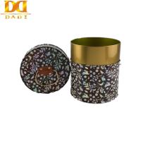 China Luxury Large Food Grade Gift Round Tin Can Custom Design Metal Packaging for Biscuits Cakes for sale