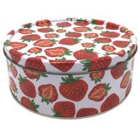 China Round Gift Boxes for Toffee Baking Cake Containers for Valentines Gift Giving Puff Pastries Craft Supplies Metal Canister for sale