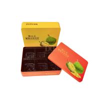 China Wholesale Custom 275*190*63mm Durian Mooncake Packaging Biscuit Metal Tin Box for Holiday Celebrations Gifts Food Cake Packaging for sale