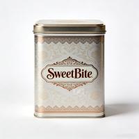 China Mini Tin Box Case Empty Rectangle Matte Silver Metal Tinplate Packaging Tin Can for Sweetbite Cake Chocolate Biscuit Candy Gift for sale