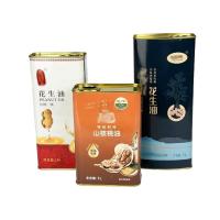 China DADI Guangdong 4 Liter Edible Oil Olive Oil Tin Can with Handle Food Grade for sale