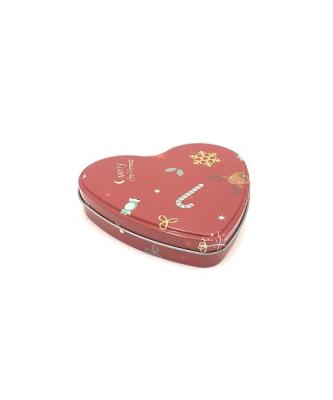 China Custom Heart Shaped Metal Tin Box for Food Packaging for sale