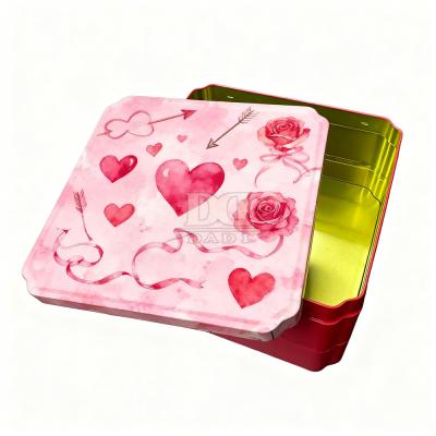 China Spot Color Customization Mooncake Boxes Biscuits Candy Nuts Snacks Tin Cans 260*260mm 0.23 0.25mm Tin Box Tinplate Package for sale