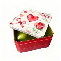 China Spot Color Customization Mooncake Boxes Biscuits Candy Nuts Snacks Tin Cans 260*260mm 0.23 0.25mm Tin Box Tinplate Package for sale