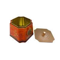 China Bulk Irregular Shape Tins 3D Containers for Snack OEM Double Layered Scented Tea Jar Matcha Powder Sealed Moisture-proof Tin Box for sale
