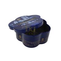 China Manufacturer Plant Fancy Five Petal Flora Polygon / Star / Leaf Shaped for Festive Packaging Empty Metal Snack Storage Tin Box Jar for sale