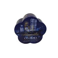 China Manufacturer Plant Fancy Five Petal Flora Polygon / Star / Leaf Shaped for Festive Packaging Empty Metal Snack Storage Tin Box Jar for sale