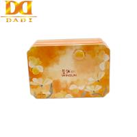 China Luxury Customized Double Layer Irregular Shape Mooncake Tin Box Custom Printed Metal Gift Packaging for sale