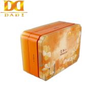 China Luxury Customized Double Layer Irregular Shape Mooncake Tin Box Custom Printed Metal Gift Packaging for sale