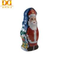 China Custom Irregular Santa Claus Shape Tin Box For Christmas Candy Cookie For Christmas Gift Packaging for sale