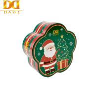 China Irregular Flowers Shape Metal Tin Box Christmas Cookie Candy Chocolate Unique Packaging Design for sale
