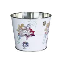 China OEM OMD Galvanized Metal Ice Bucket Luxury Carnival  Engraved Wedding Favor Gift Party Bar Beer Cooler Tub with Handle for sale