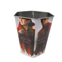 China Printed & Embossed Popcorn Tin Multi Scene Commercial Snack Hexagon Pails Wholesale Factory Direct Food Grade Bucket for sale