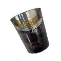 China Custom Logo Popcorn Tin Bucket Food Grade Movie Cinema Promotional Embossing Bulk Popcorn Tinplate Containers for sale