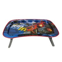 China Custom Size Tin Tray Table with Foldable Legs for Playroom Snacks Drawing Games & Lightweight Portable Use for sale